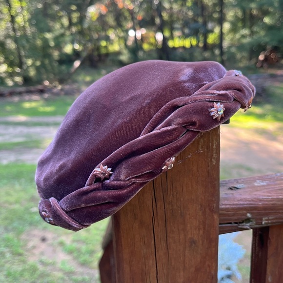 Vintage | Accessories | Vintage 5s Velvet Star Hat | Poshmark